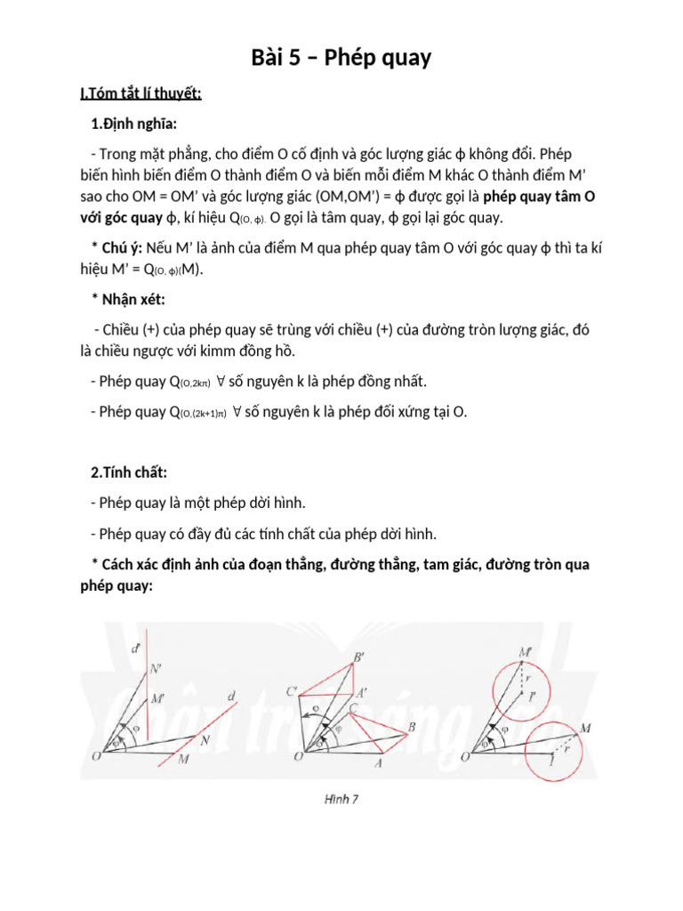 Bài 5 - Phép quay | PDF