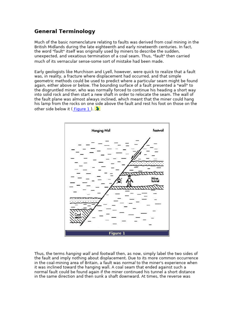Understanding Fault Terminology in Geology | PDF | Fault (Geology ...