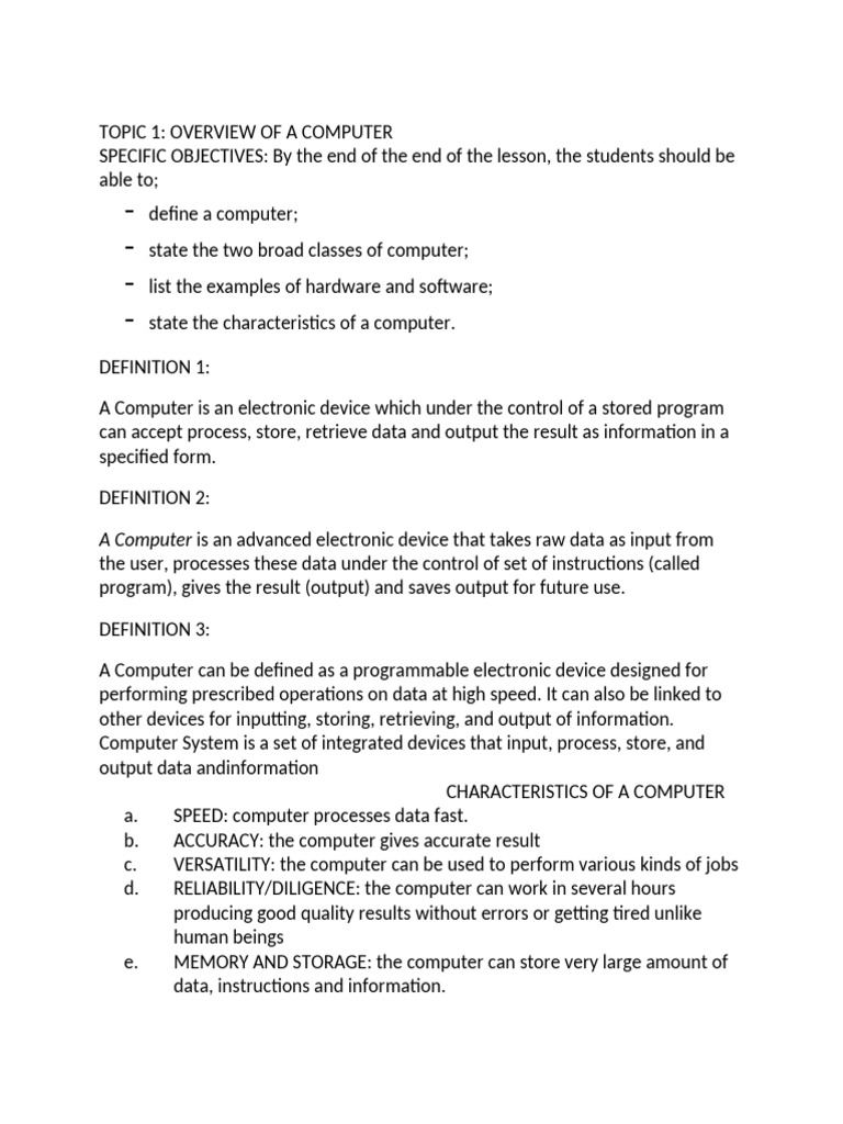 Complete First and Second Term Note | PDF | Booting | Computer Data Storage