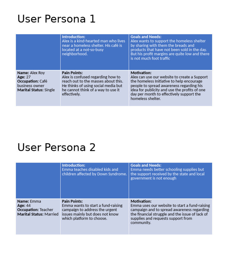 User Persona - Austin | PDF