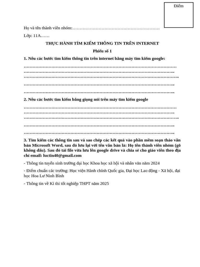 Bai 7. Thuc Hanh Tim Kiem Thong Tin Tren Internet | PDF