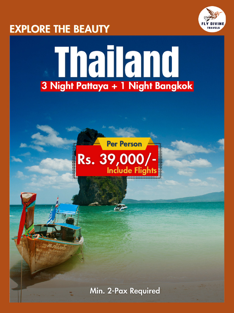 FDT Thailand Tour Package 39k | PDF | Pattaya