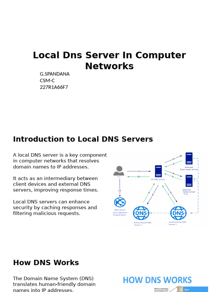Understanding Local DNS Servers | PDF | Domain Name System | Cache ...
