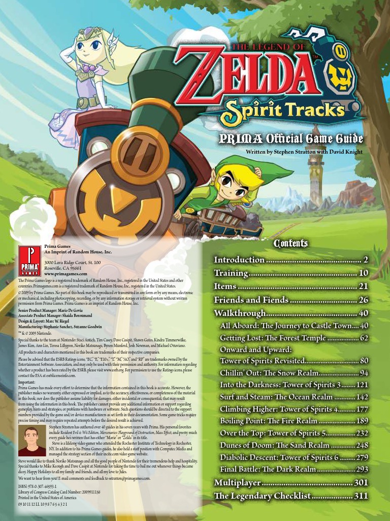 Legend of Zelda Spirit Tracks Prima Official Guide | PDF | The Legend ...