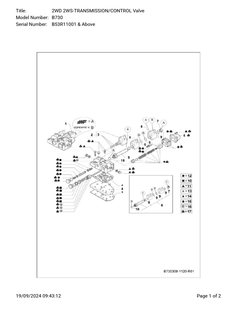 2wd 2ws-Transmission Control Valve b730 | PDF