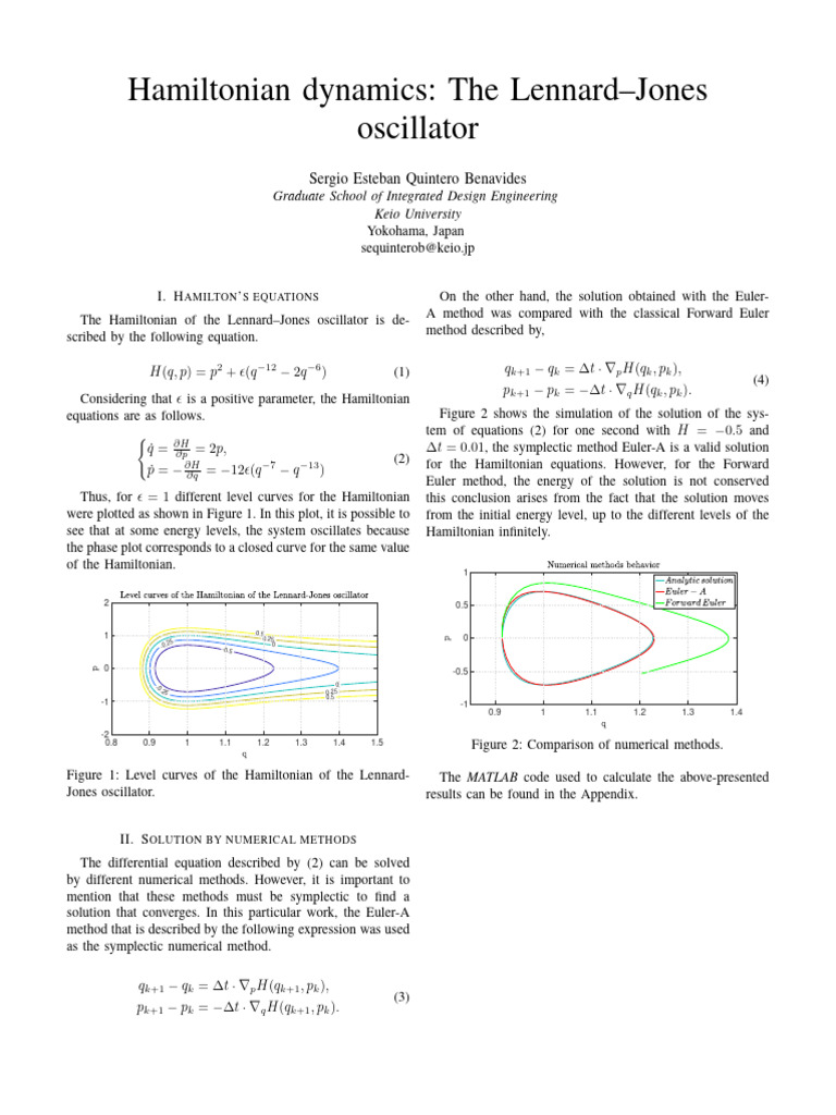 Final Nonlinear Dynamics | PDF | Hamiltonian Mechanics | Physics