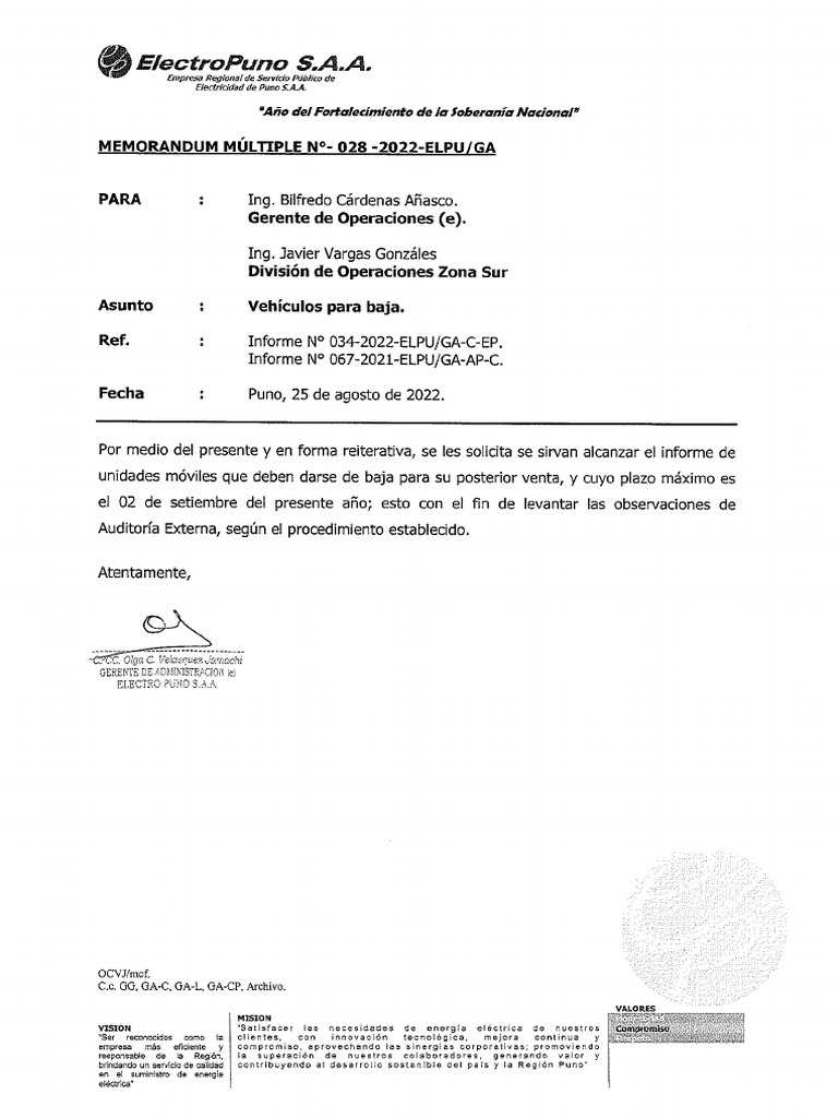 Memorandum Multiple 00028 2022 Ga | PDF
