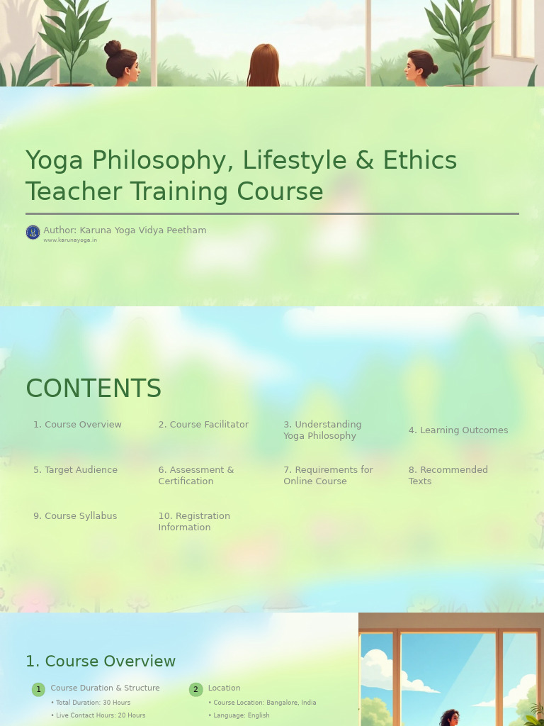 Online Yoga Philosophy Course for Teachers | PDF | Yoga | Prana