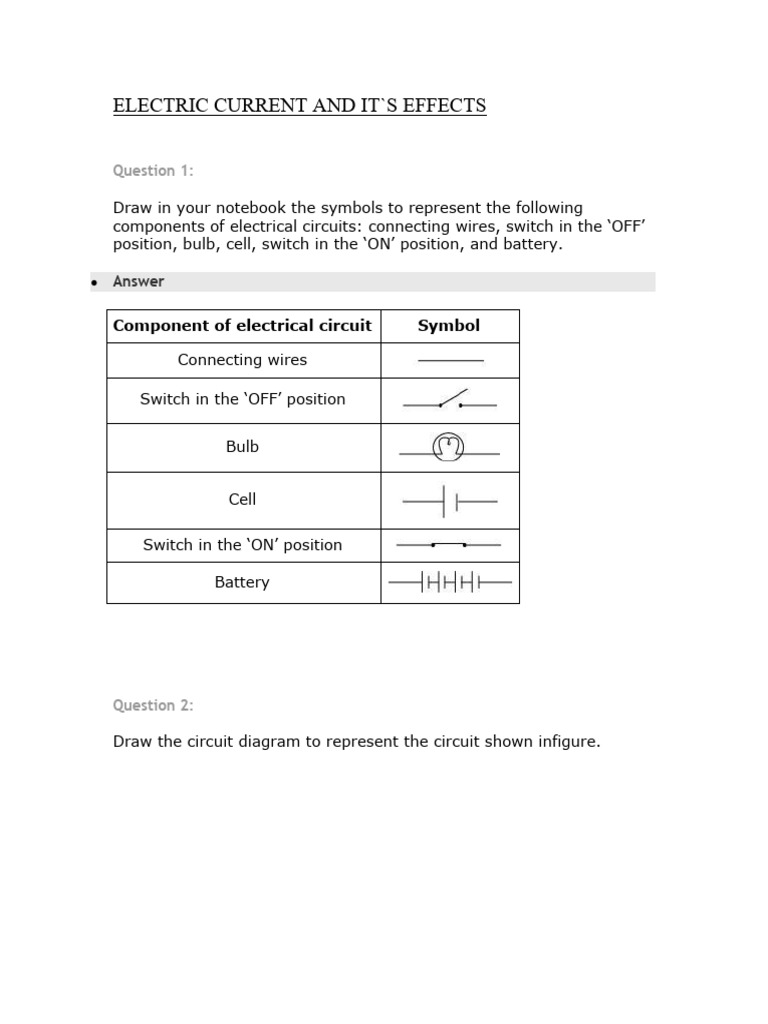 Effects of Electric Current Explained | PDF | Electric Current | Fuse ...
