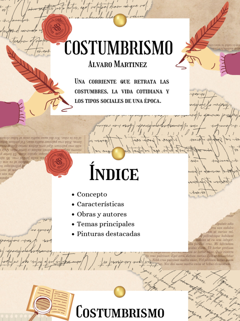 El Costumbrismo | PDF