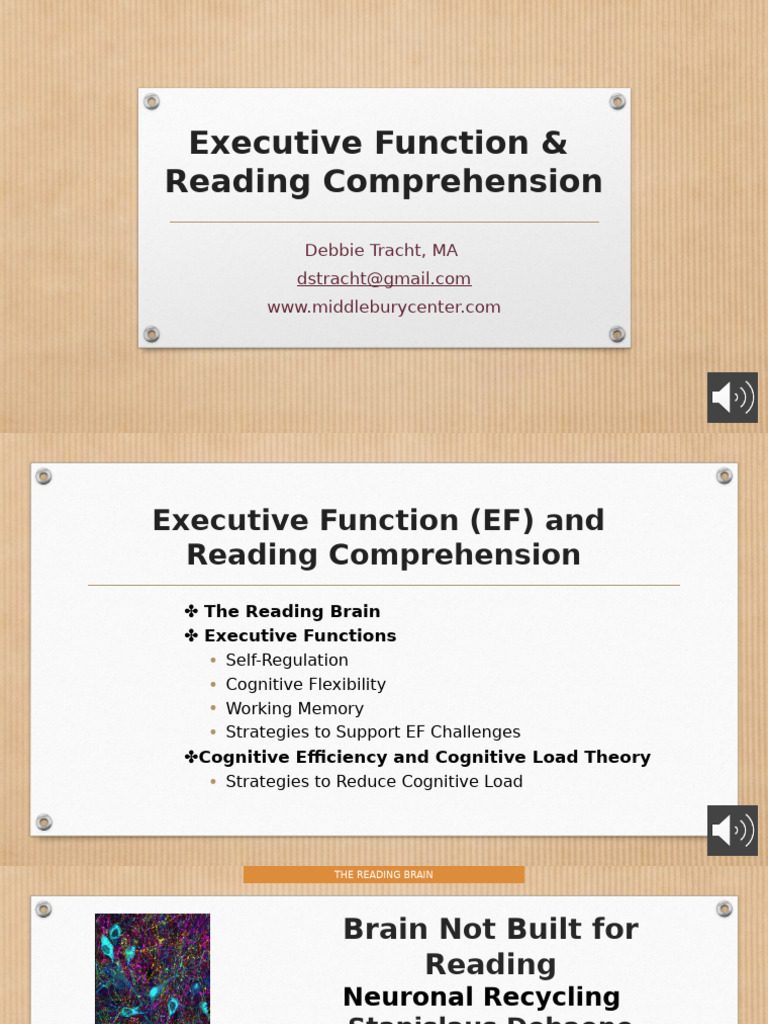 Executive Function's Role in Reading | PDF | Executive Functions ...