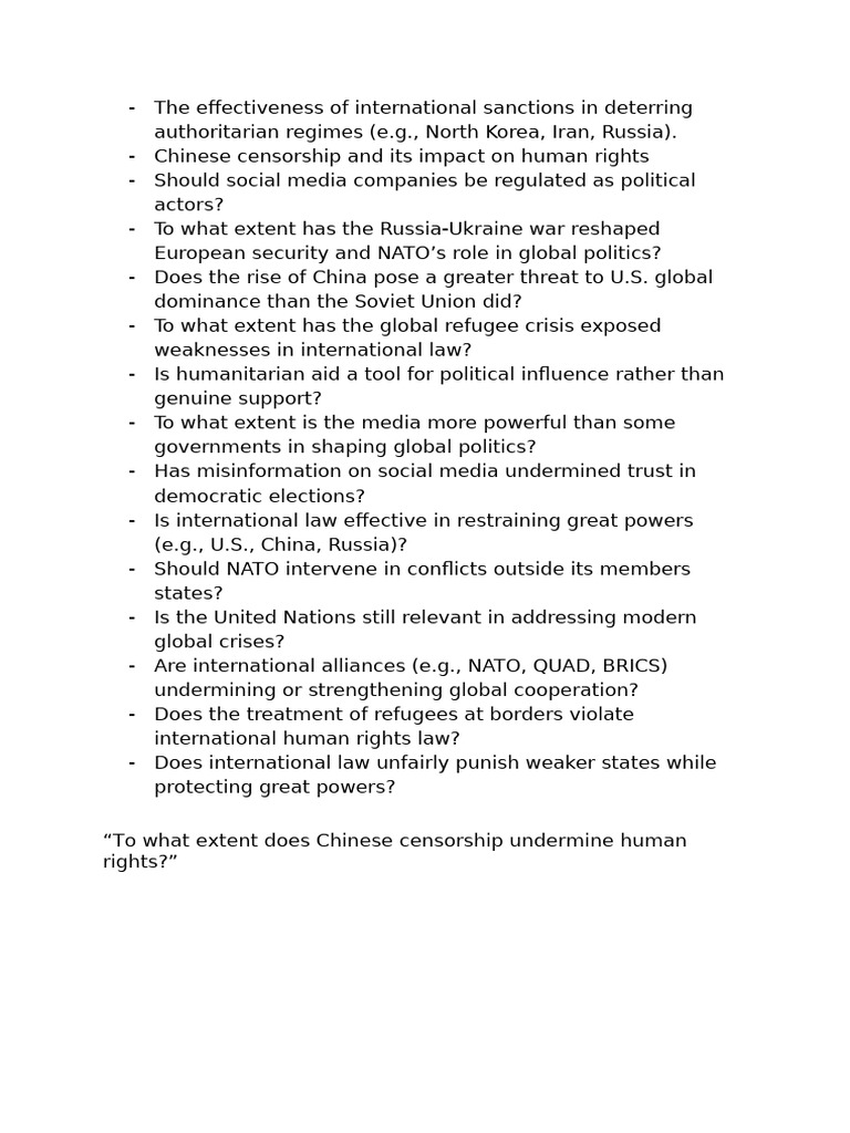 Initial Ideas | PDF