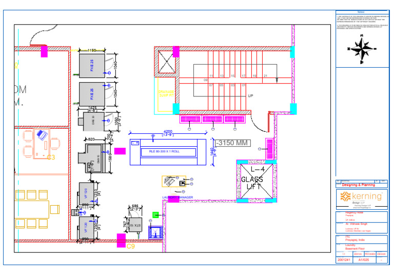 Facility Drawing: ITC Regency: Prayagraj: 2324-Basement - Laundry | PDF
