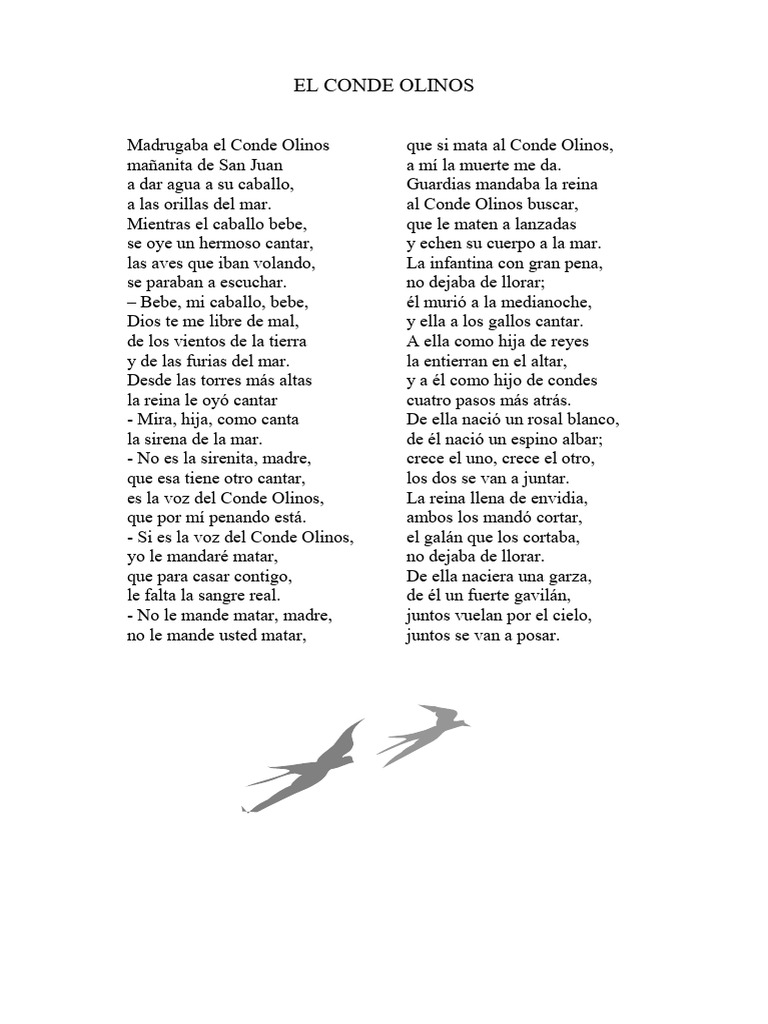 Romance del Conde Olinos | PDF