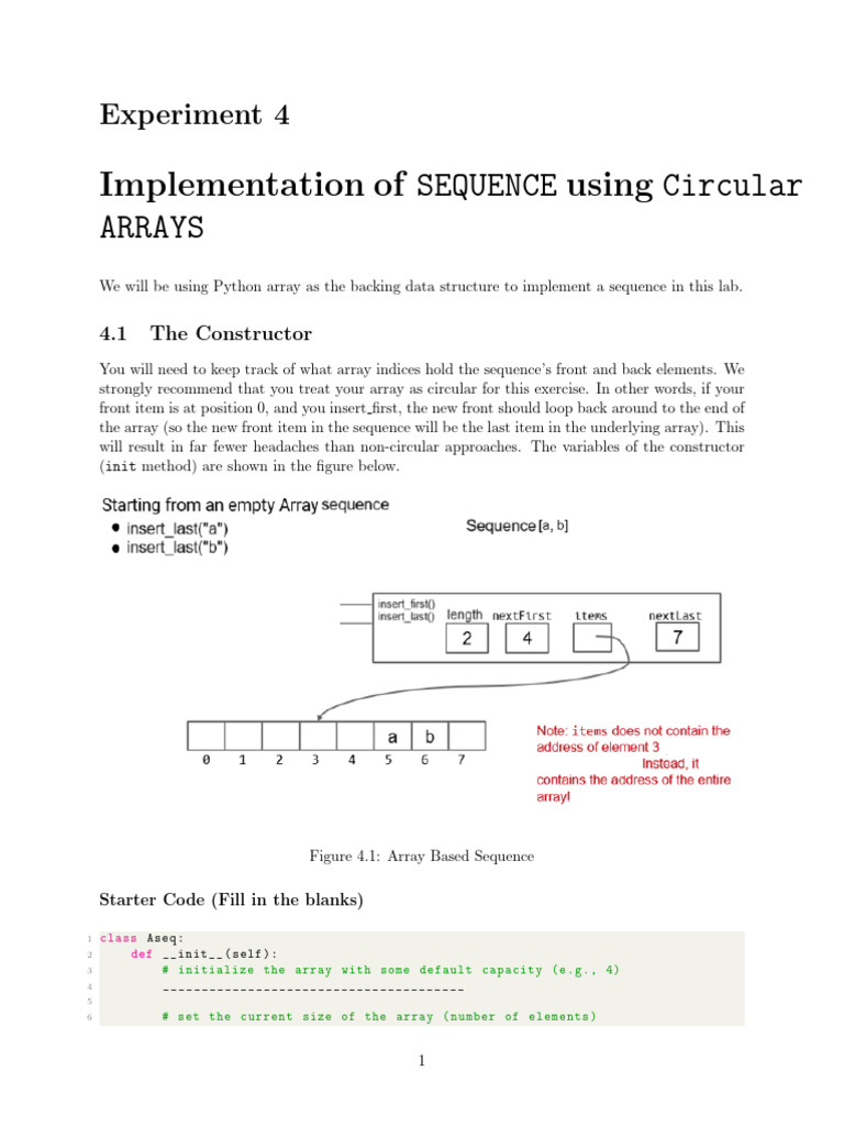 DSA Lab4 Circular Arrays | PDF | Time Complexity | Pointer (Computer ...