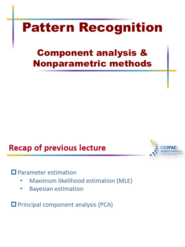 Pattern Recognition: PCA & LDA Methods | PDF | Eigenvalues And ...
