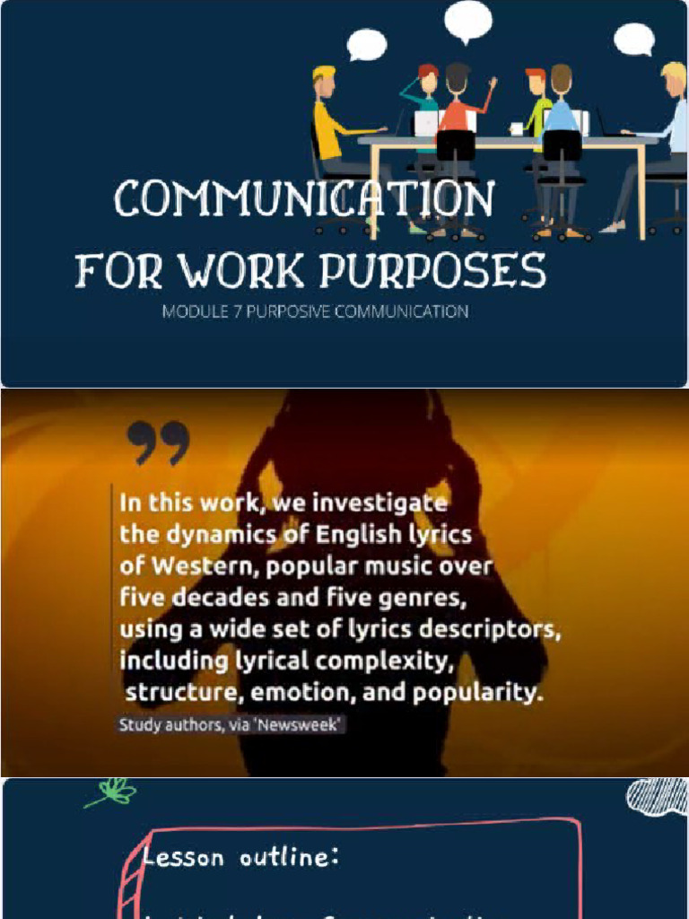 Communication For Work Purposes and Business Writing | PDF