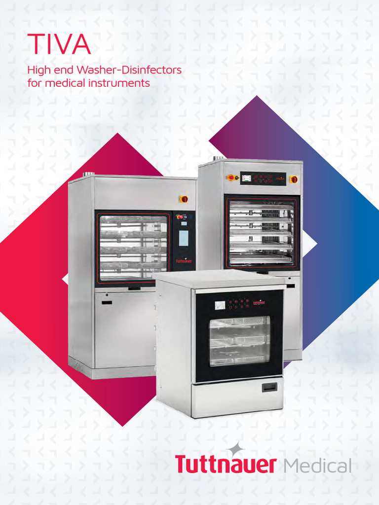 TIVA Disinfector Washers Tuttnauer en 2022 | PDF | Washing Machine | Steam