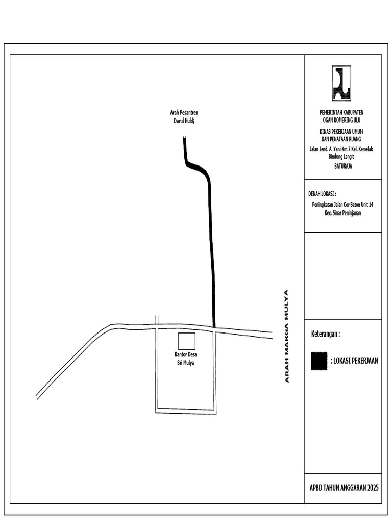 Peningkatan Jalan Cor Beton OKU 2025 | PDF