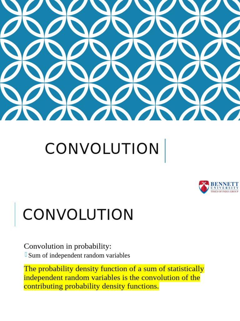 Convolution in Probability Explained | PDF