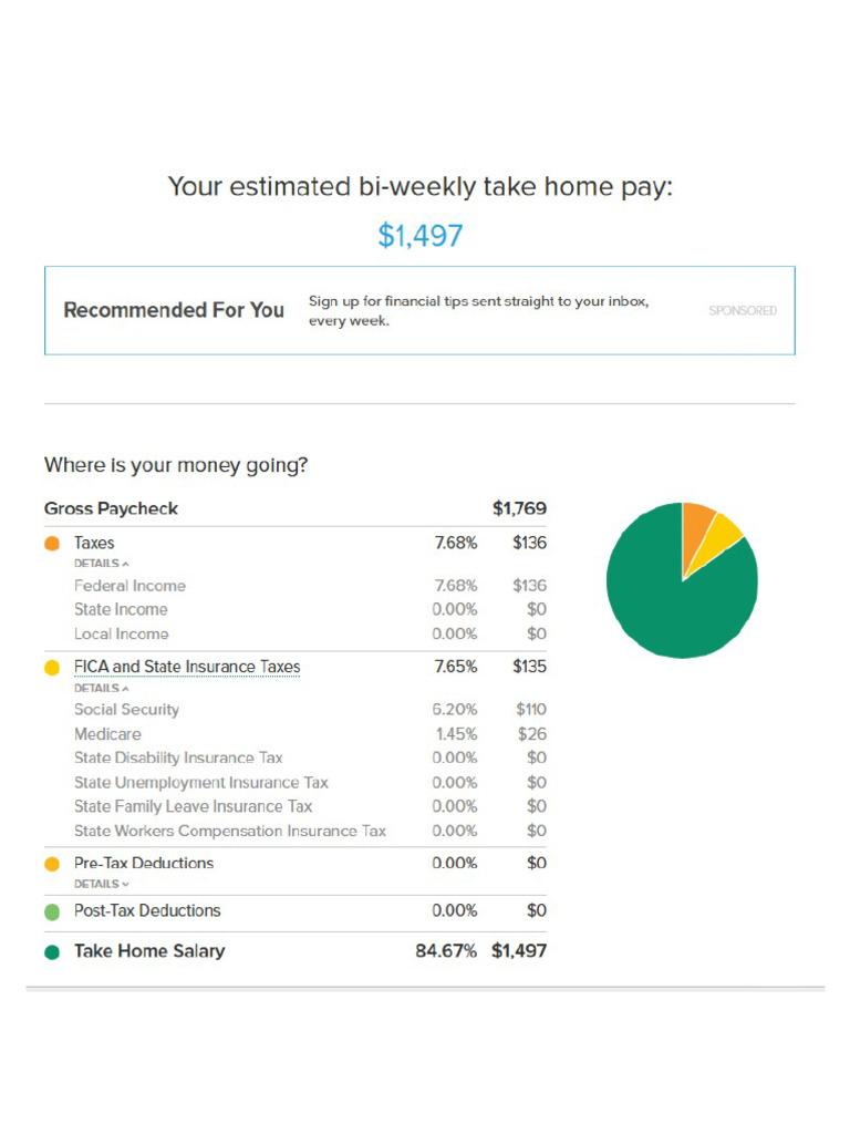 How To Deduct Takehome Pay | PDF