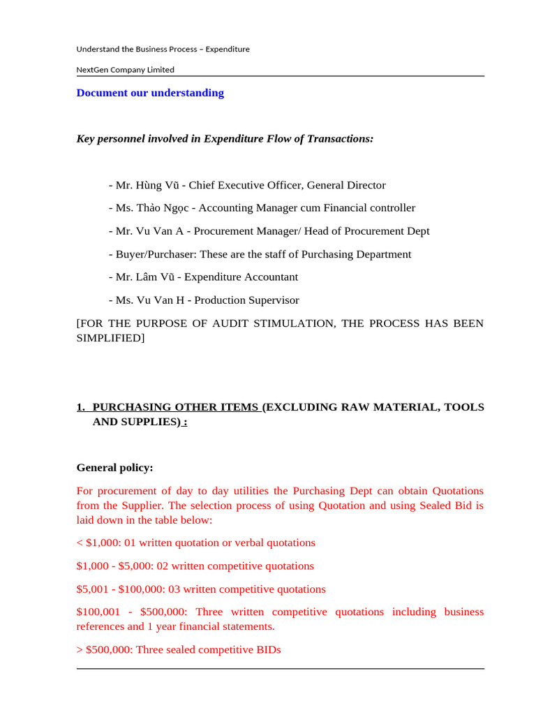 Understand The Business Process - Expenditure - Day 2 | PDF ...