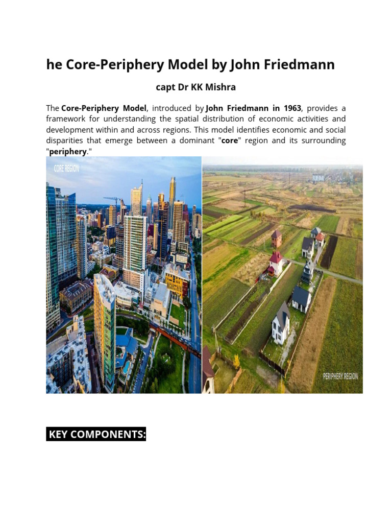 Friedmann's Core-Periphery Model Explained | PDF | Economic Inequality ...