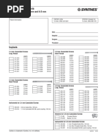 Synthes Foot and Midfoot Inventory Form | PDF | Tools | Manufactured Goods