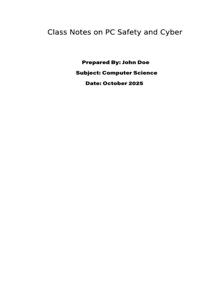 My Notes Oct 2025 | PDF