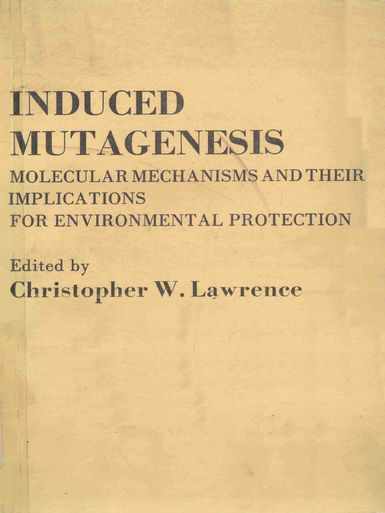Induced Mutagenesis - Molecular Mechanisms and Their - Rochester ...
