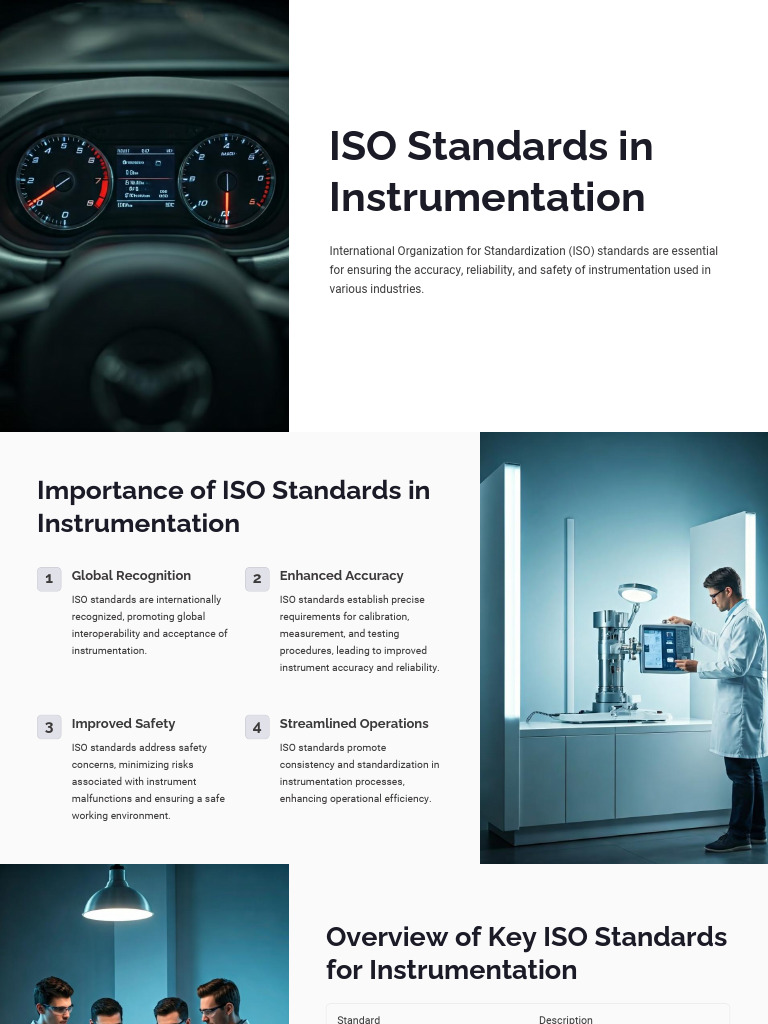 ISO Standards for Instrument Reliability | PDF | Calibration ...