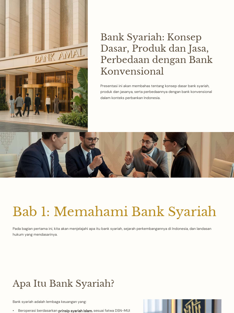 Bank Syariah Konsep Dasar Produk Dan Jasa Perbedaan Dengan Bank ...