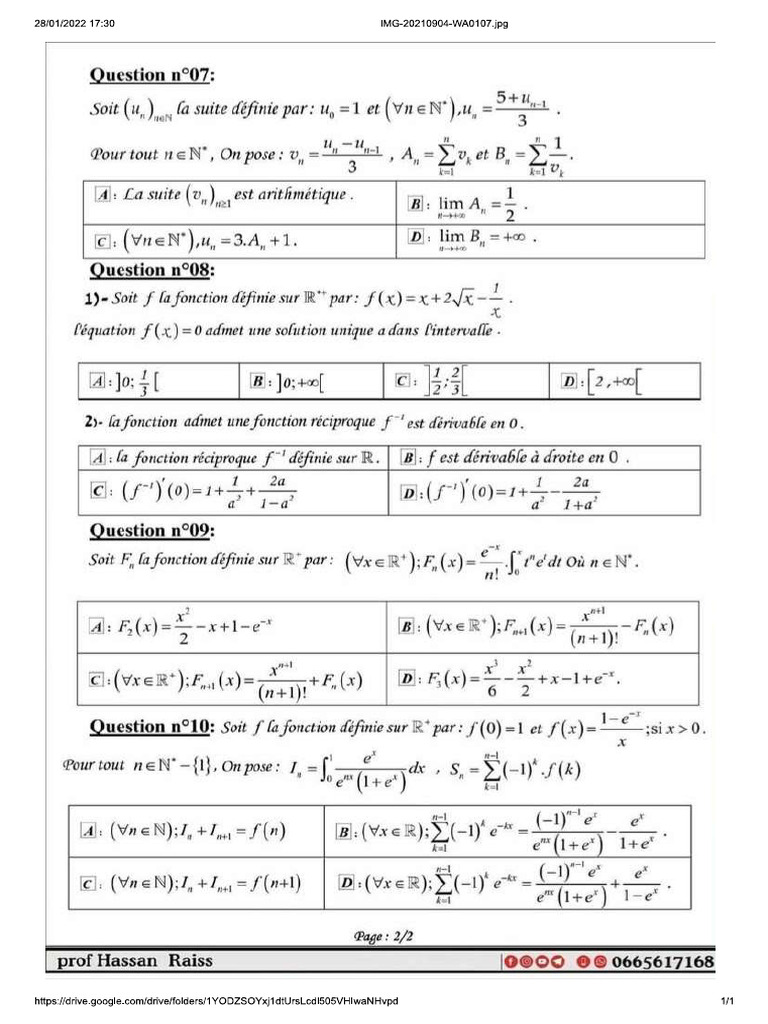 Math A | PDF