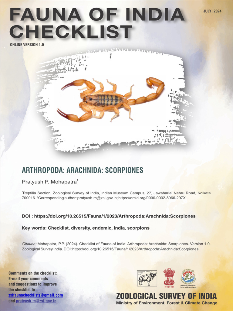 057 Arachnida Scorpiones | PDF | Biology | Ecology