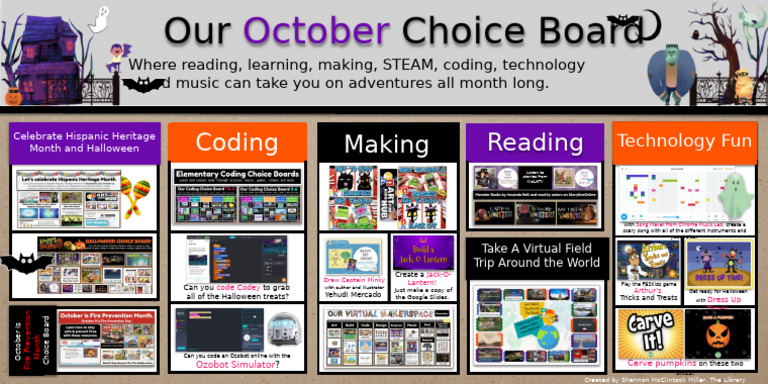 October Choice Board | PDF | Halloween | Autumn Festivals