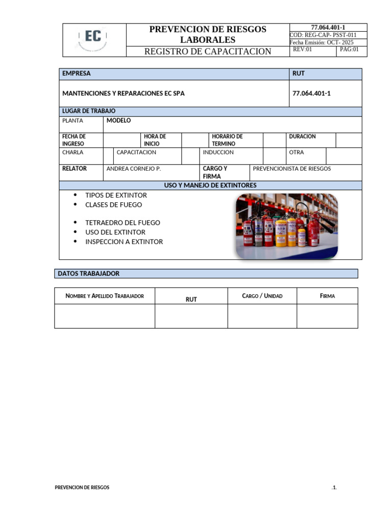 Reg Cap Extintor | PDF