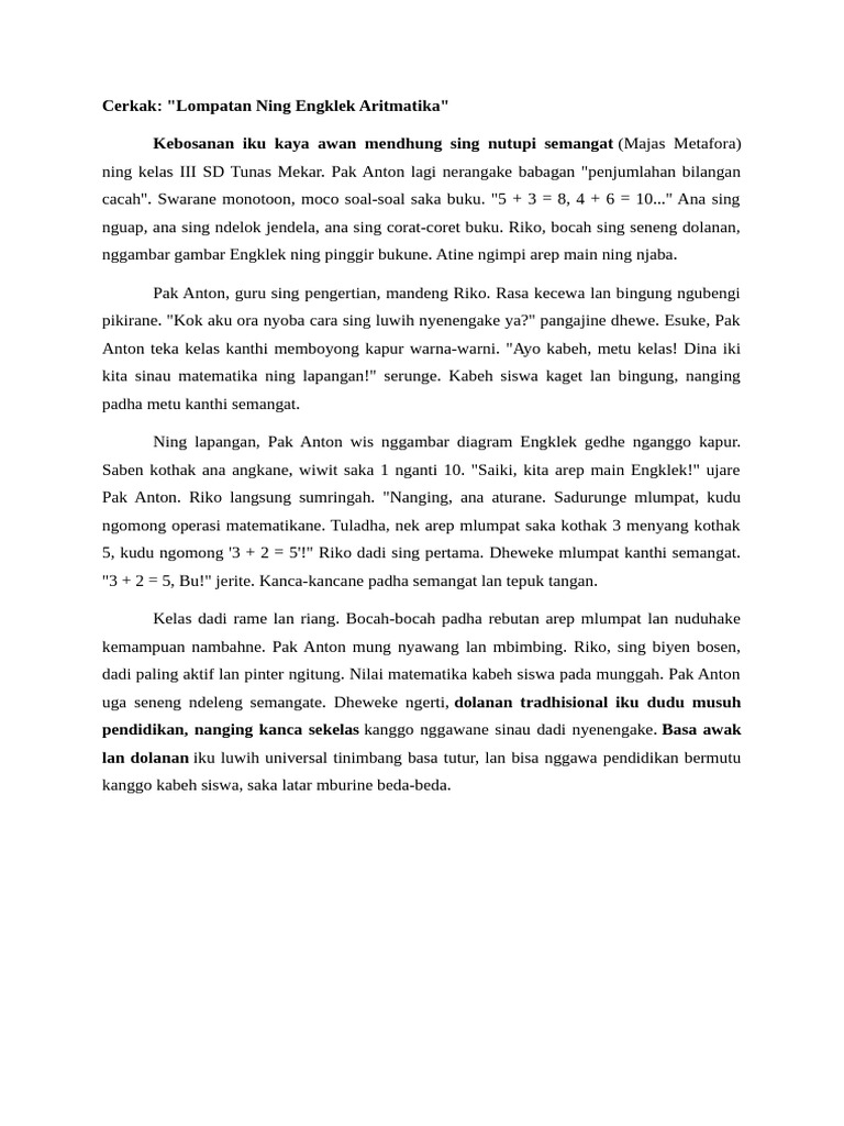 Cerkak | PDF