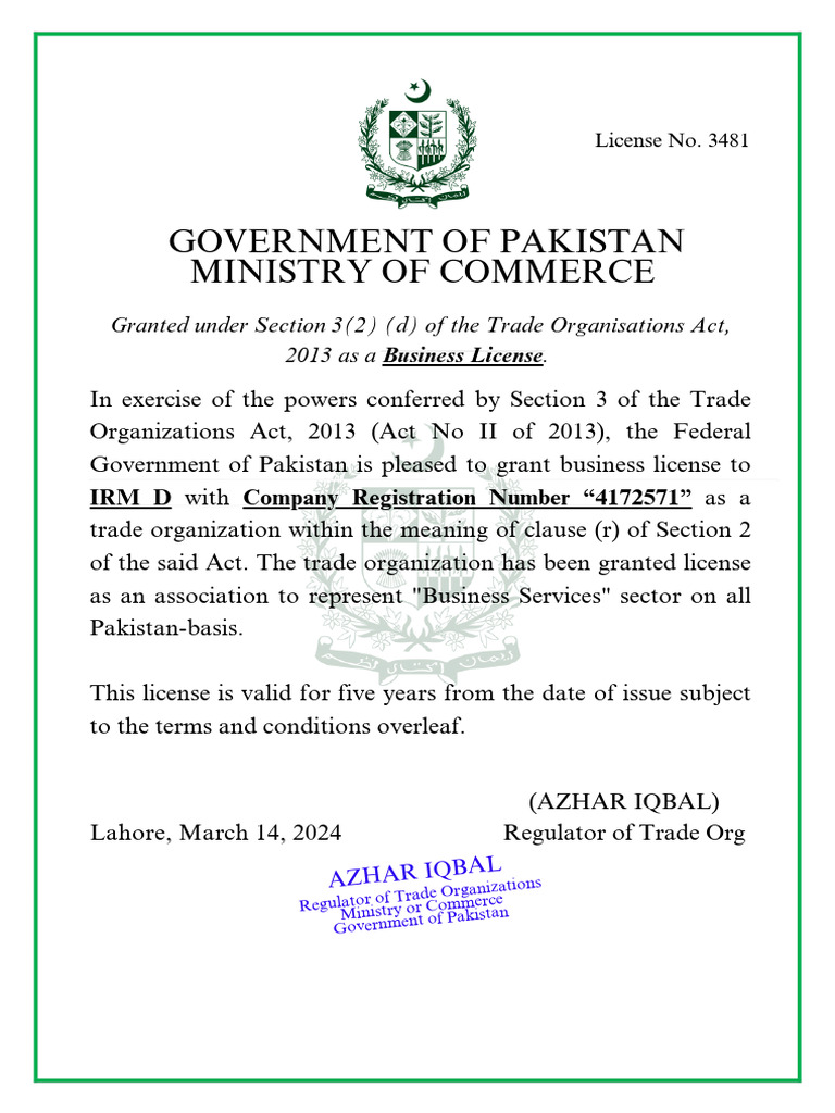 Business License | PDF