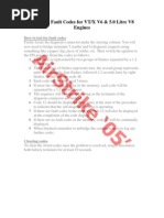 VZ Commodore Fault Codes Overview | PDF | Relay | Fuel Injection