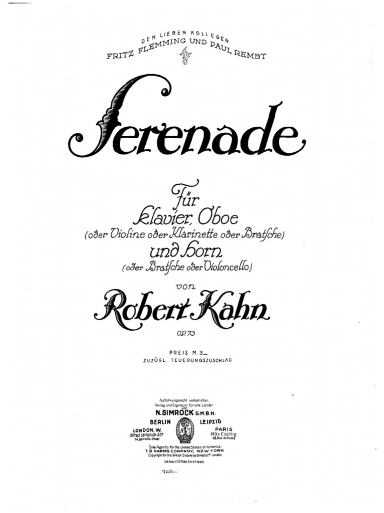 Serenade | PDF