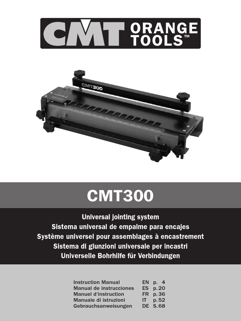 CMT300 Universal Jointing System Guide | PDF | Screw | Machining
