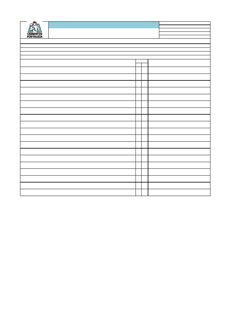 Check List Línea de Vida | PDF | Ingeniería mecánica