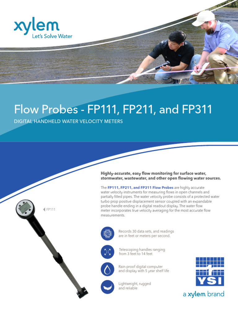 Accurate Digital Water Velocity Meters | PDF