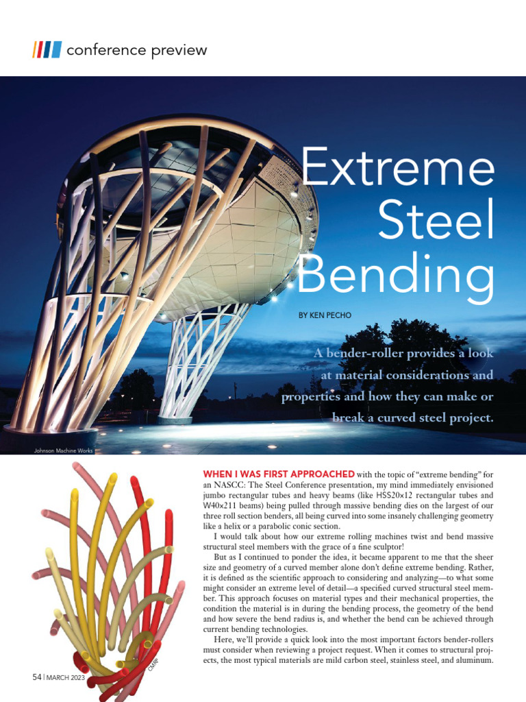 Extreme Steel Bending Insights | PDF | Deformation (Engineering ...