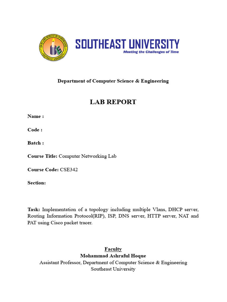 Lab Report Networking - 3 | PDF