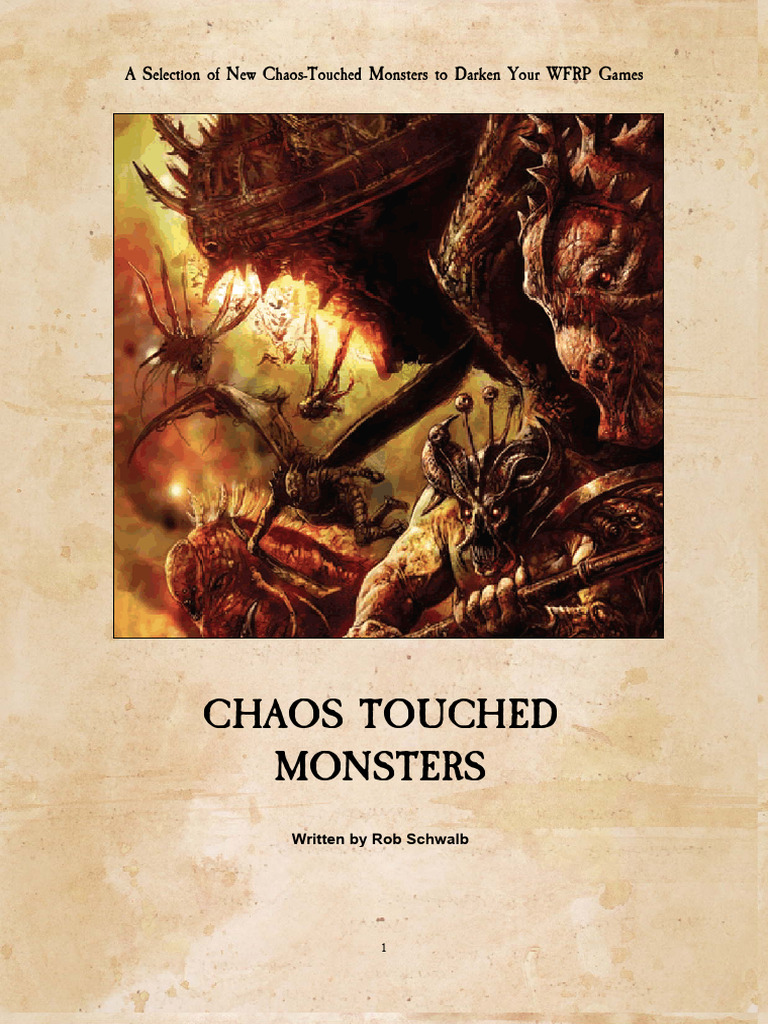 New Chaos Monsters for WFRP Games | PDF