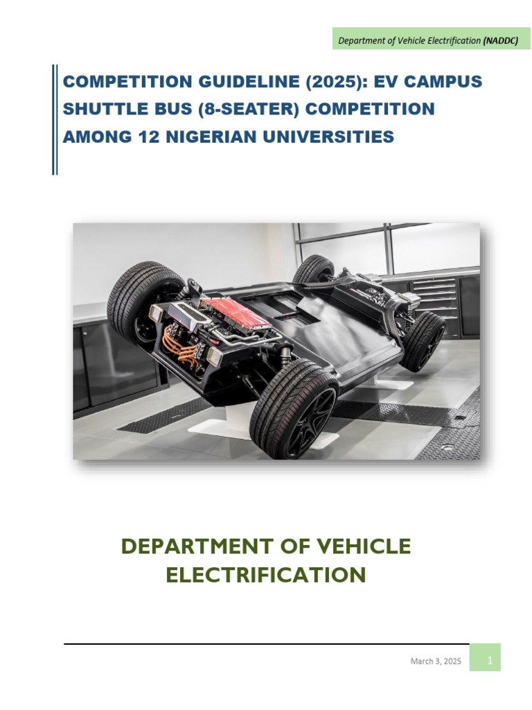 Maiden EV Competition Guideline 2025 - F3 | PDF | Electric Vehicle ...