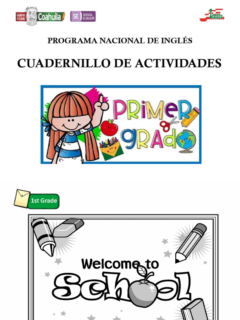 English Activities for 1st Grade Students | PDF