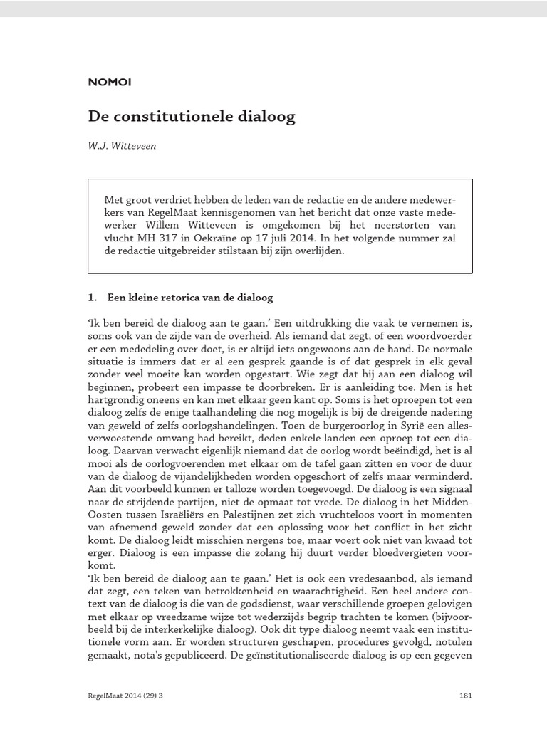Witteveen Nomoi Constitutionele Dialoog RM 0920-055X 2014 029 003 006 | PDF