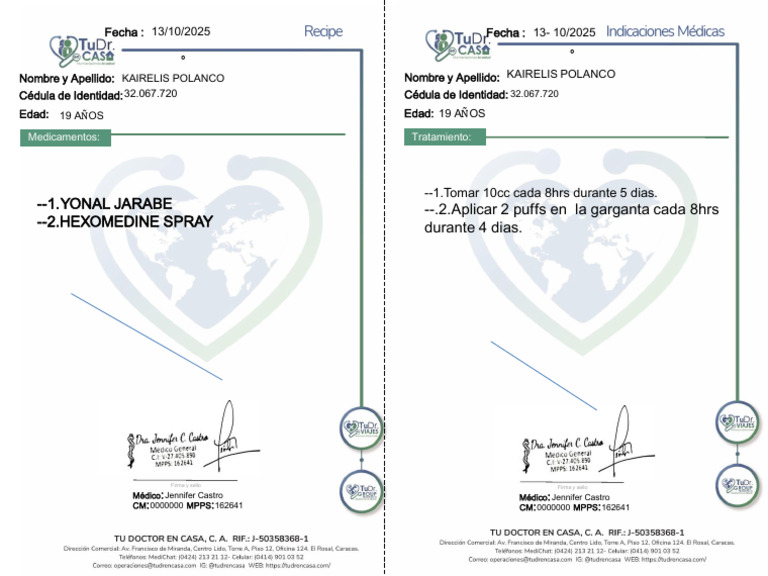 13-10-25-Recipe Tdec Kairelis Polanco | PDF